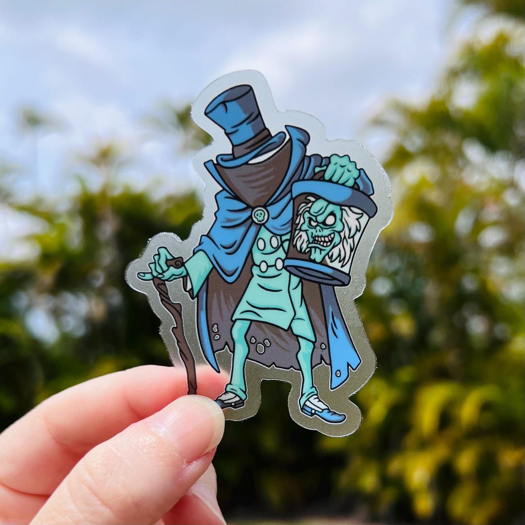Haunted Mansion Transparent Hatbox Ghost Sticker! - Etsy