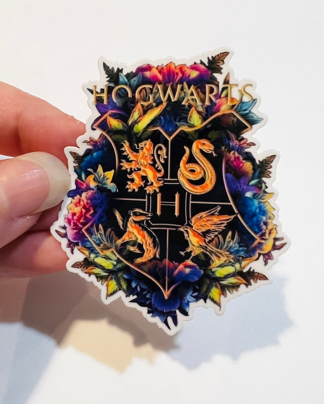 Hogwarts Crest 2 Laminated, Water and UV Resistant Sticker Great for ...
