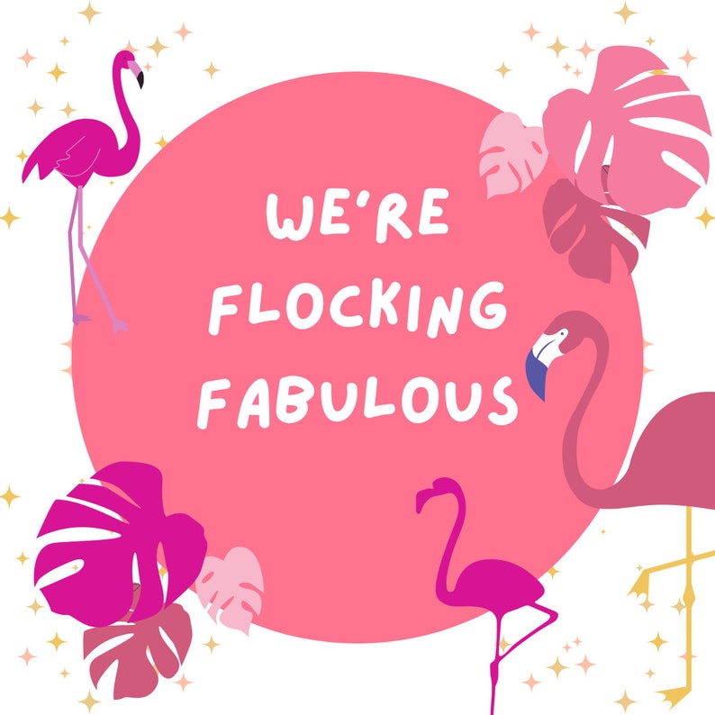 We're Flocking Fabulous Digital Download - Etsy