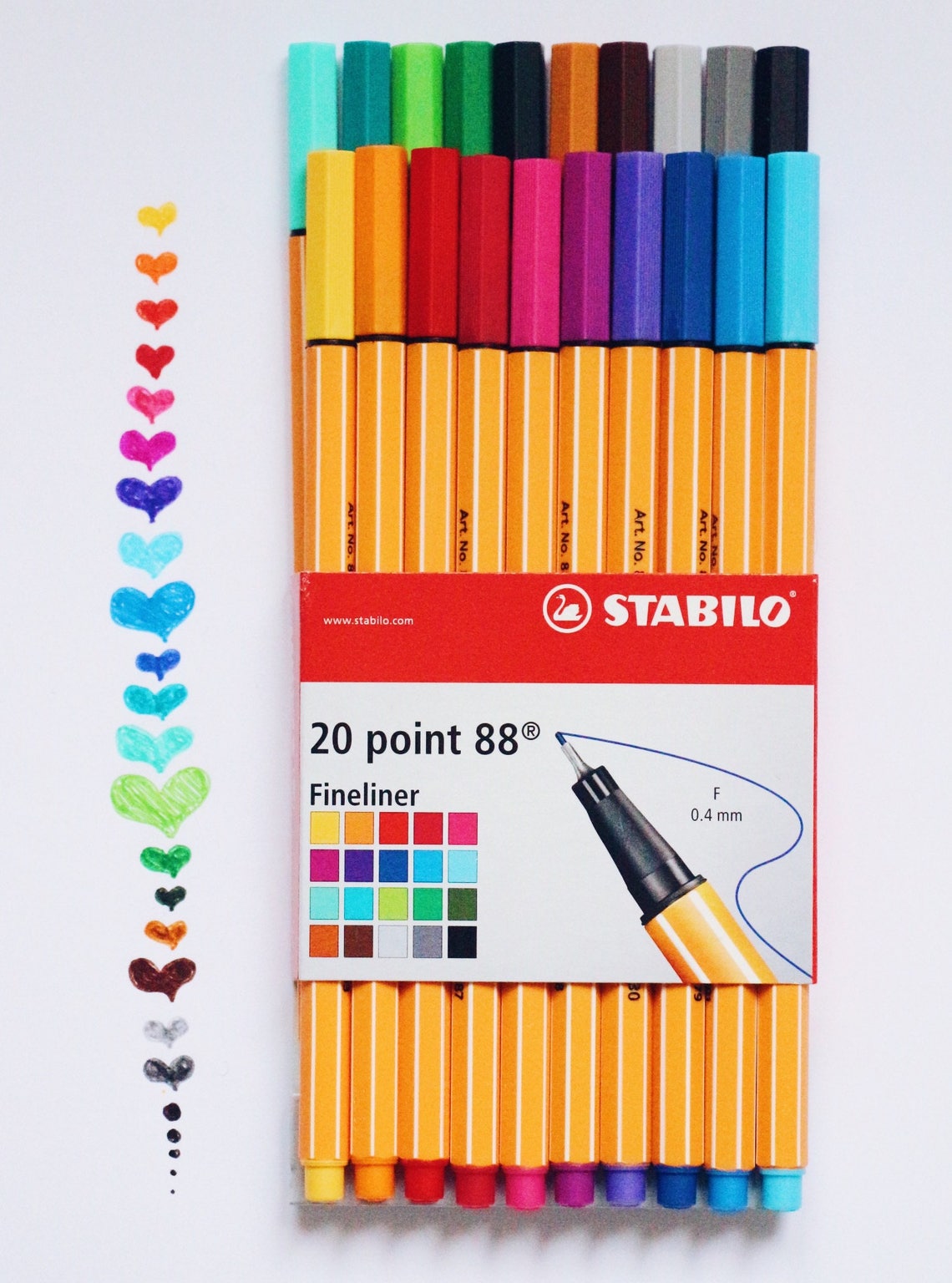 Stabilo Pens 20 Point 88 With 5 Note Cards (gift of Our Shop) - Etsy
