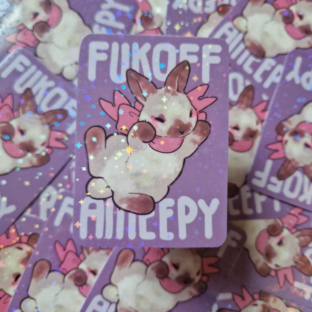 Eepy Holographic Vinyl Sticker - Etsy UK