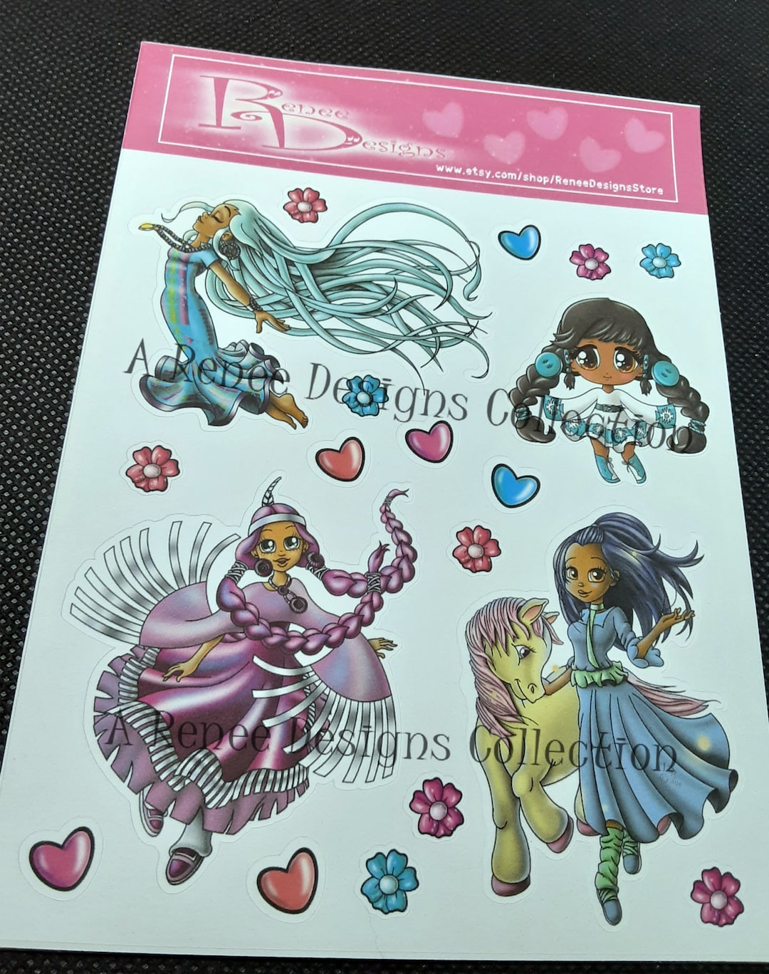 Native American Girl Sticker Sheets, Matte Sticker, Native American ...