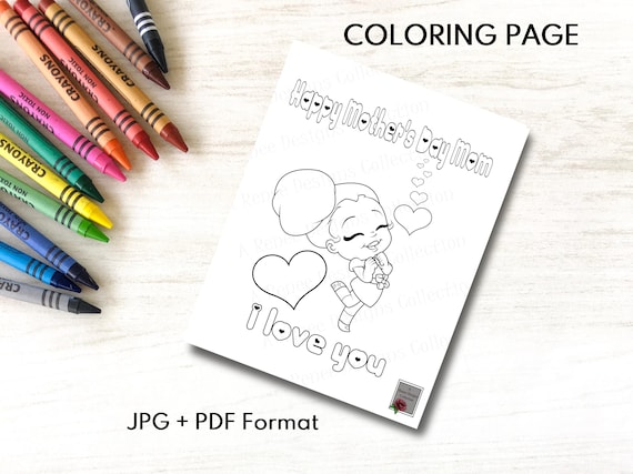 African American Mothers Day Coloring Pages