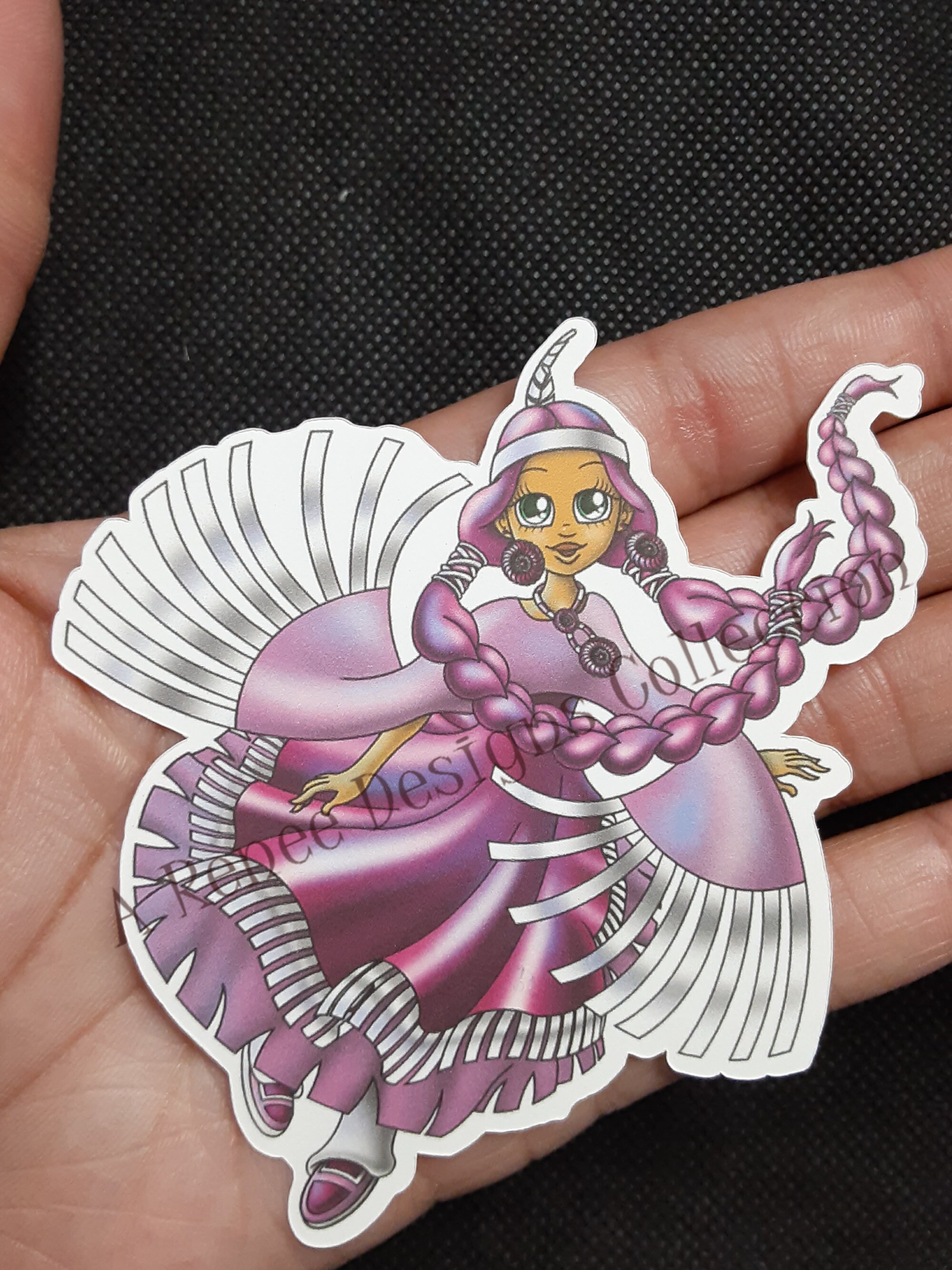 Indigenous Girl Sticker, Die Cut Sticker, Matte Finish Stickers, Native ...