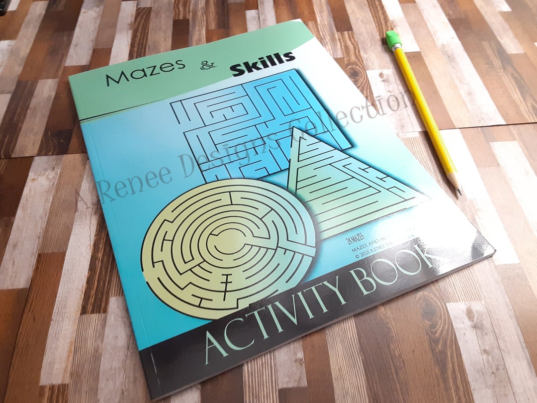 Mazes Activity Book: Kids Ages 4-8 Paperback - Etsy