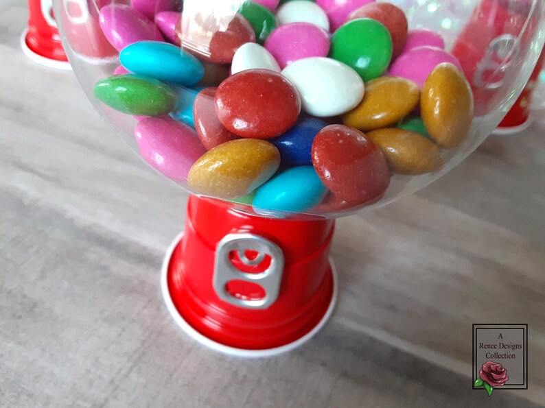 12pc Gumball Machine Ornament Set: Plastic Fillable Party Favors - Etsy