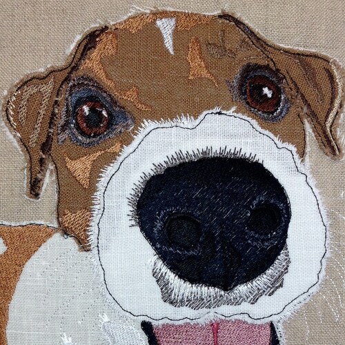 Raw Edge Applique 'nell the Springer Spaniel' - Etsy