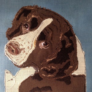 Raw Edge Applique 'nell the Springer Spaniel' - Etsy