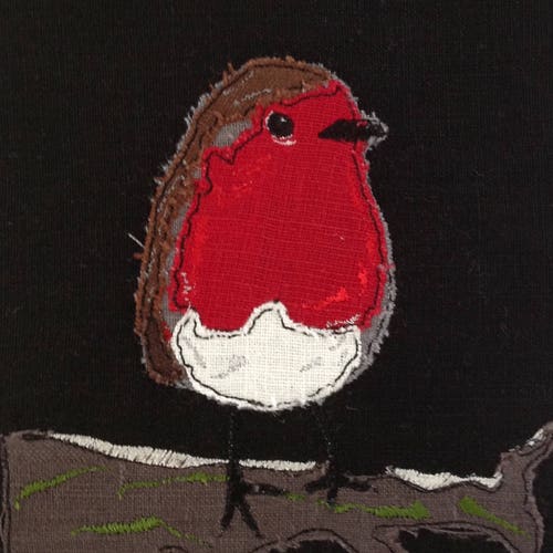 Raw Edge Applique Design 'robin': Applique Lavender - Etsy