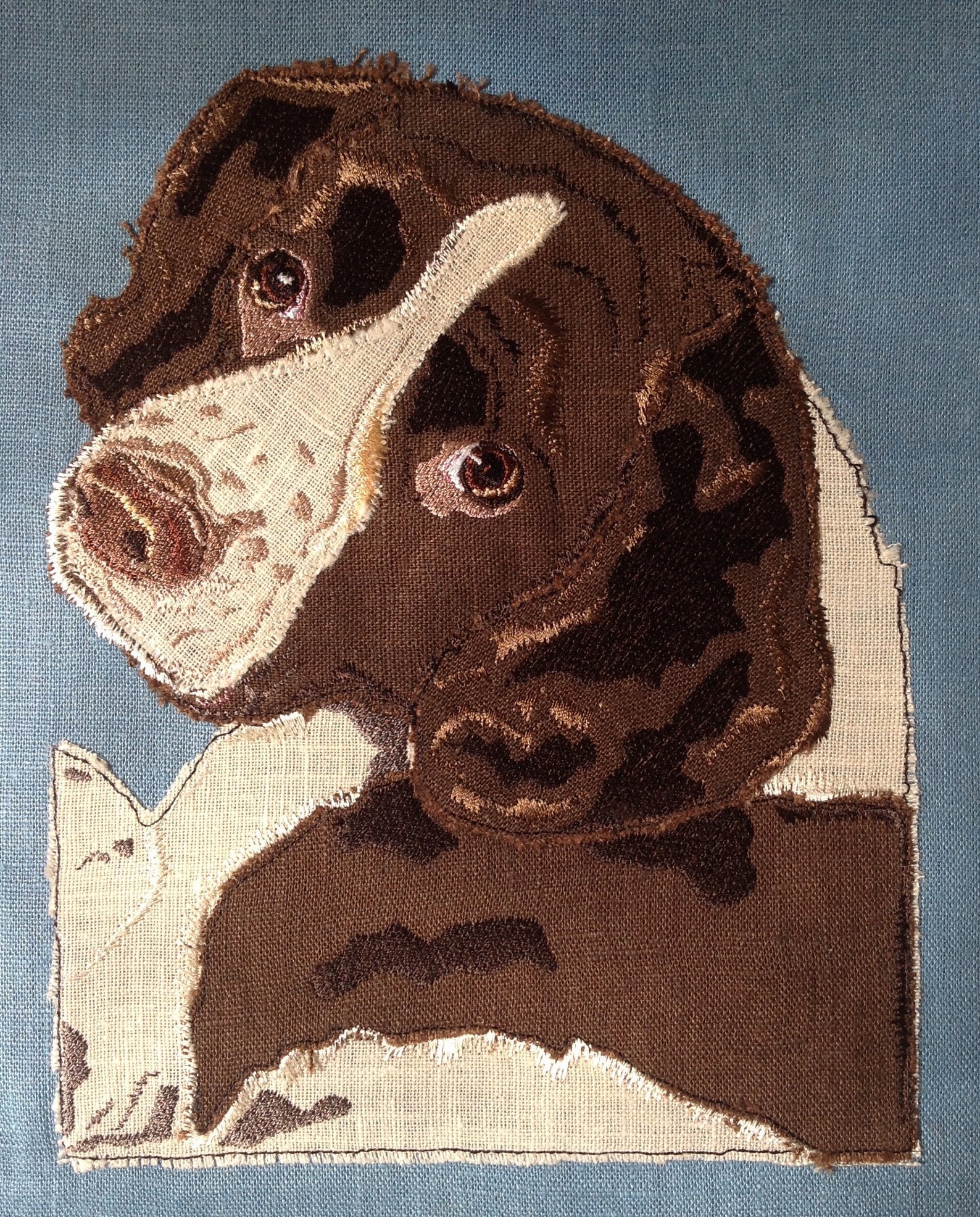 Raw Edge Applique 'nell the Springer Spaniel' - Etsy