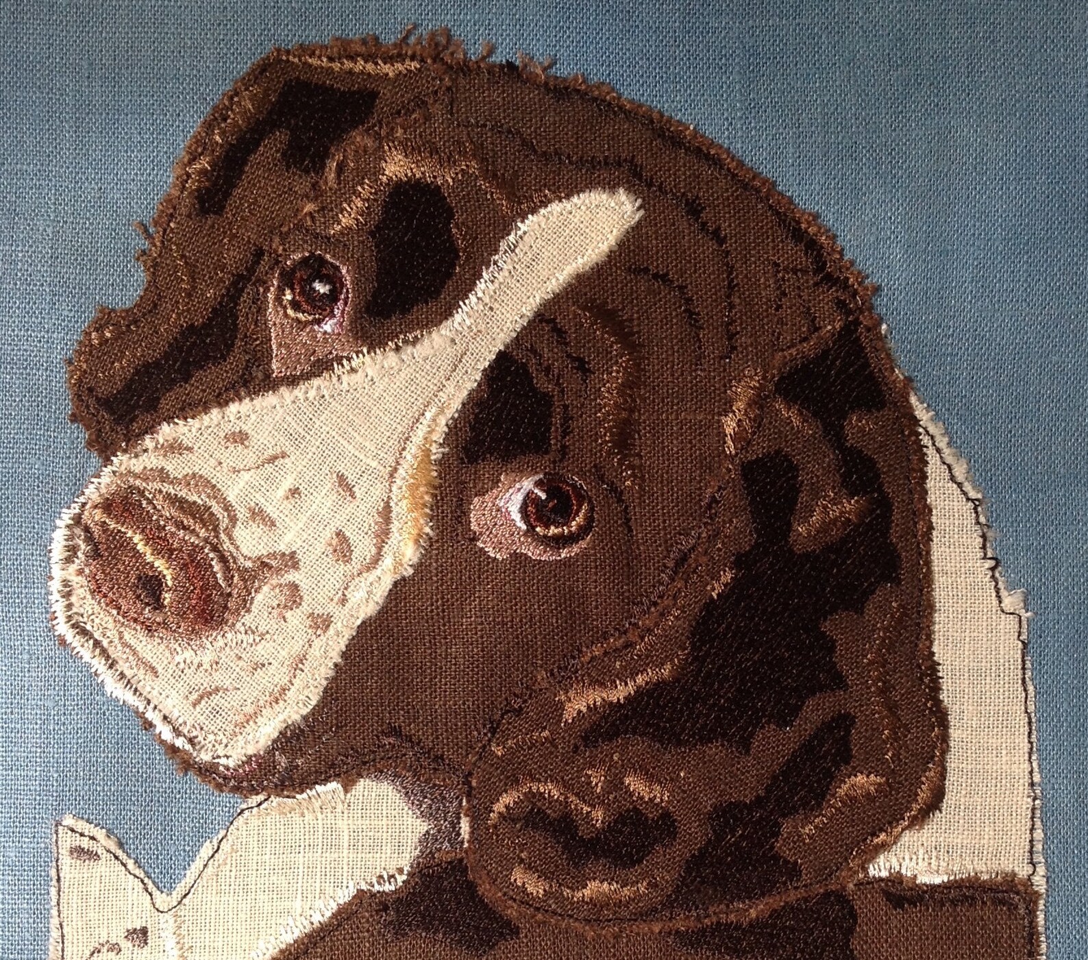 Raw Edge Applique 'nell the Springer Spaniel' - Etsy