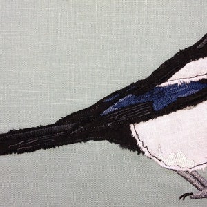 Raw Edge Applique 'magpie' - Etsy