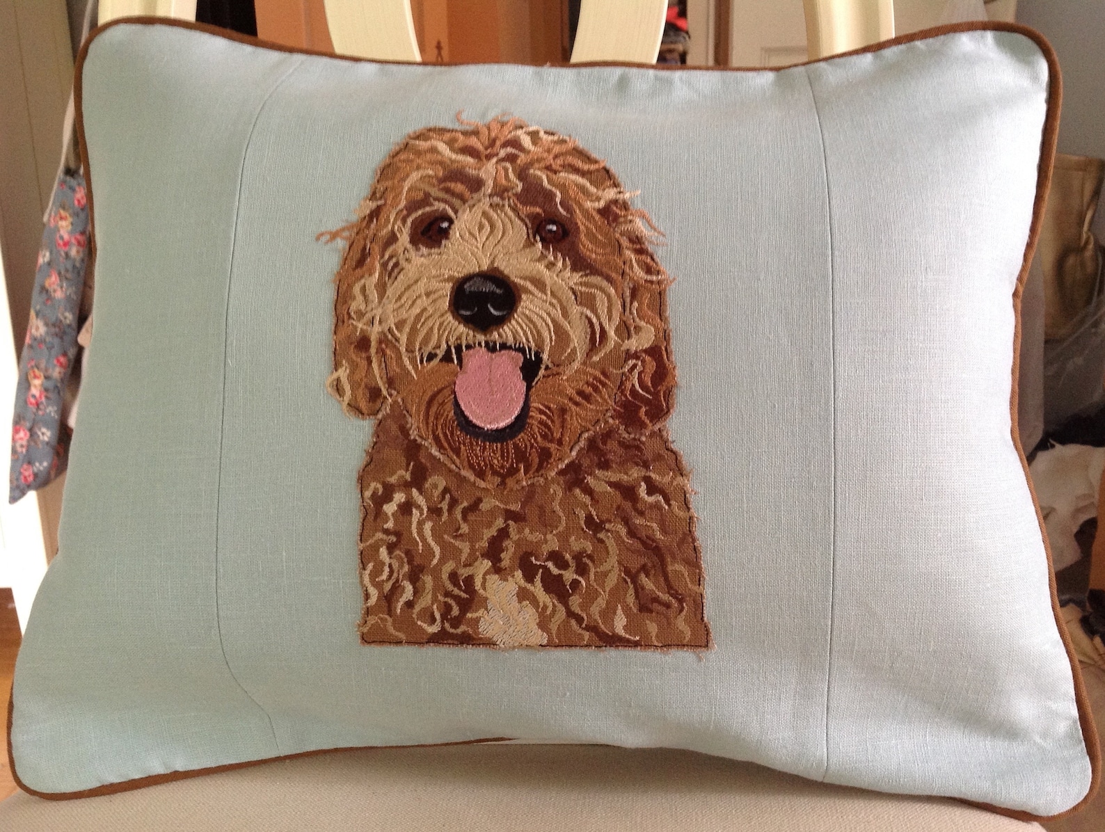 Raw Edge Applique 'NASH the Cavapoo' - Etsy