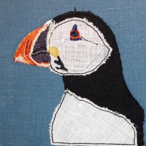 Raw Edge Applique Design 'puffins AND Puffin Portraits' Four Individual ...