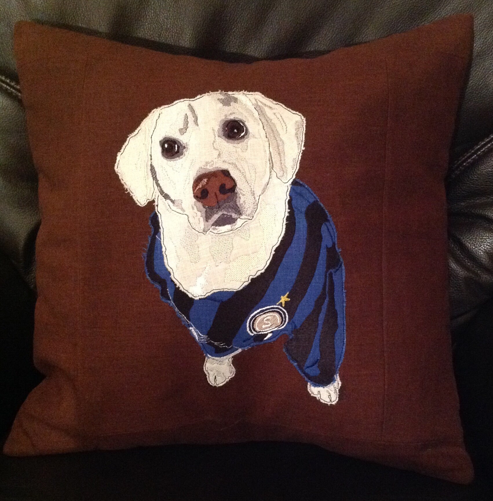 Raw Edge Applique 'SNOWY the LABRADOR' | Etsy