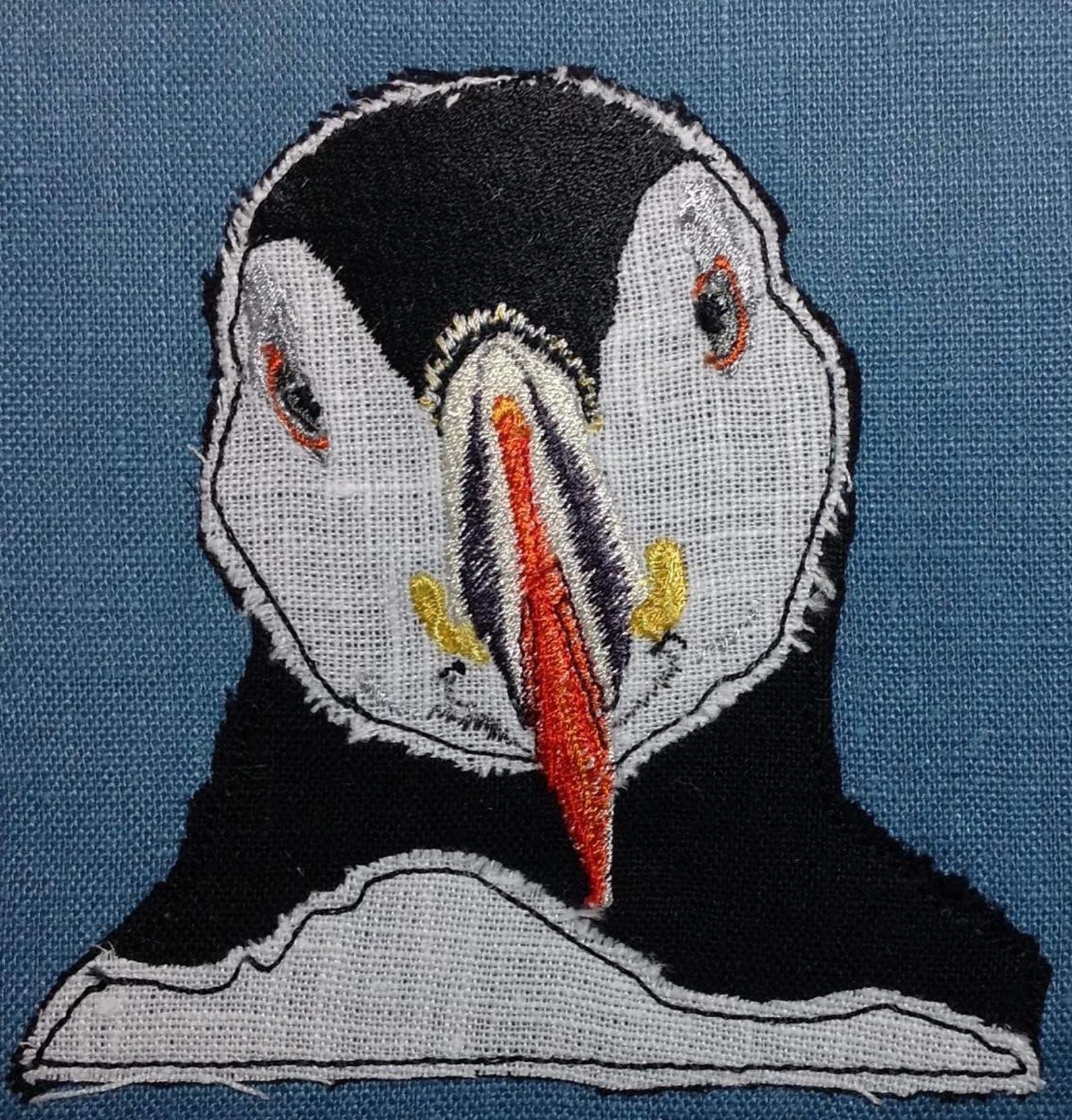 Raw Edge Applique Design 'puffins AND Puffin - Etsy