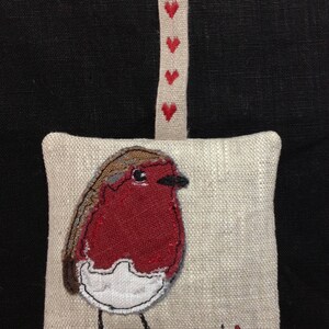 Raw Edge Applique Design 'robin': Applique, Lavender Bag, Decoration - Etsy