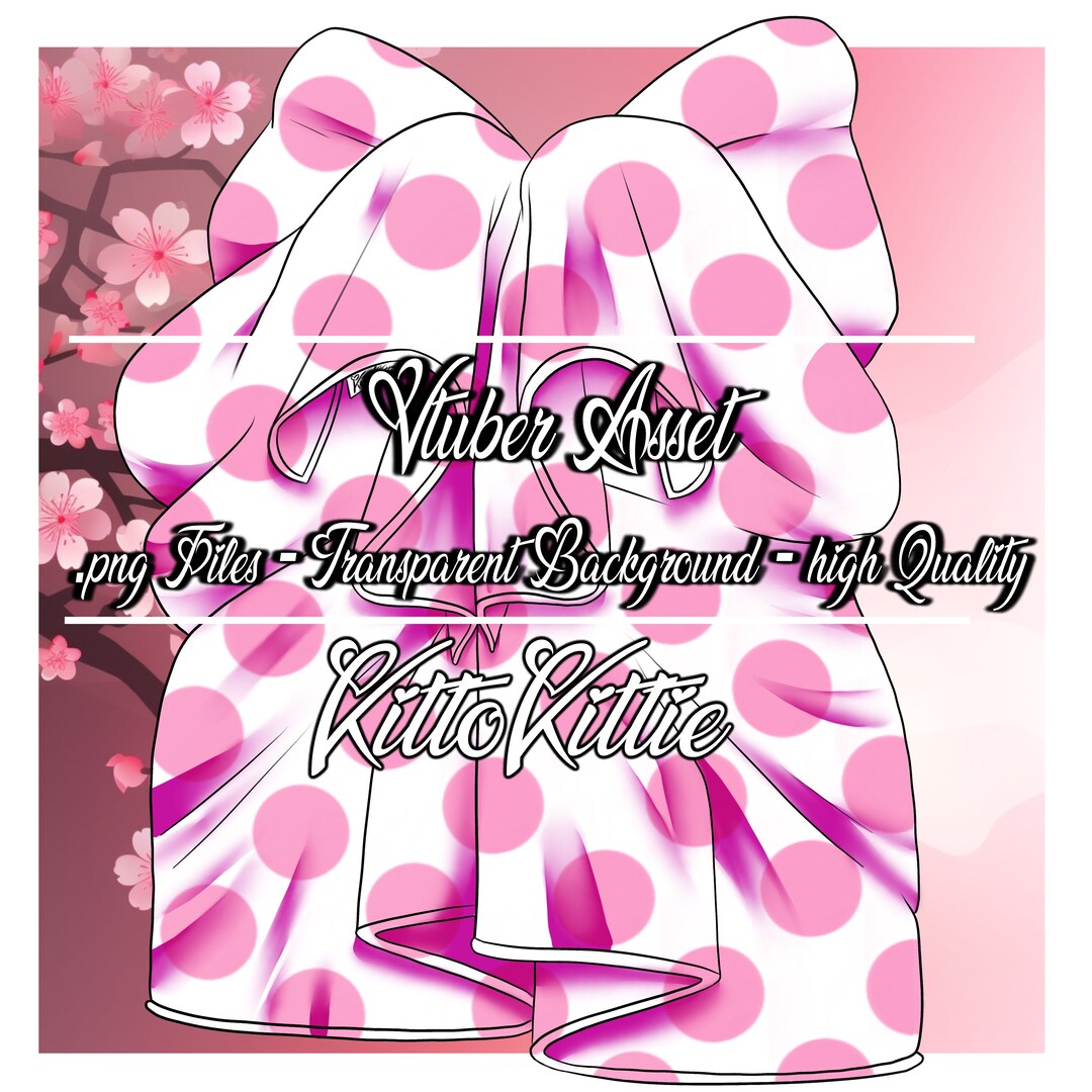 Vtuber Asset | Blanket | Blankie | Pink | Polka Dots | Vtube Studio ...