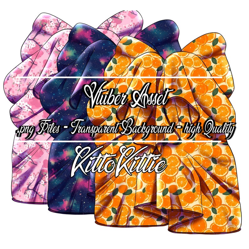 Vtuber Asset Blanket Blankie Orange Galaxy Cherry - Etsy