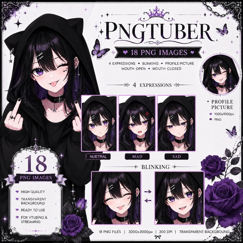 Gothic Discord Avatar - Etsy