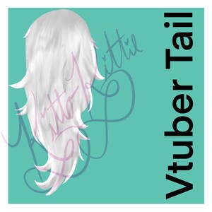 Animated Vtuber Asset White Tail | Png / Moc3 Files | Wolf Tail | Fox ...