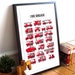 Red Fire Brigade Team! This Poster is Big and Red! Its Great Wall Decor ...