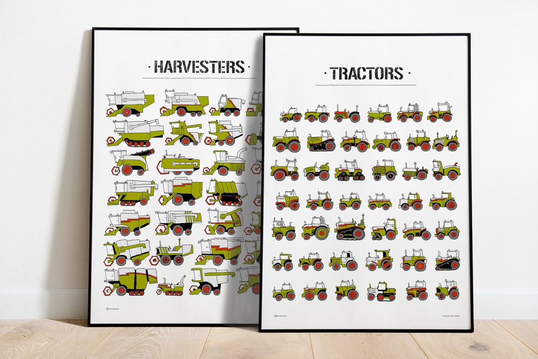 Claas Tractor, John Deere, Nursery Prints, Tractor, Farm Decor, Decor ...