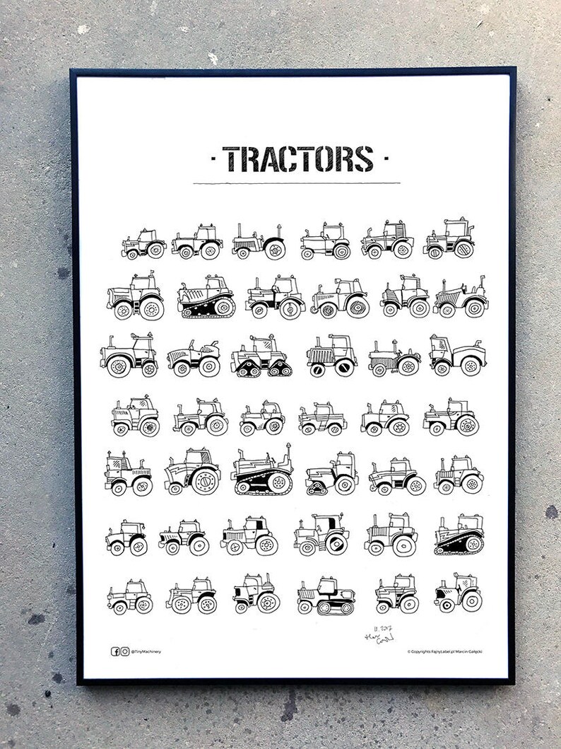 Tractor Poster John Deere Room Decor for Kids Tractor Gift | Etsy