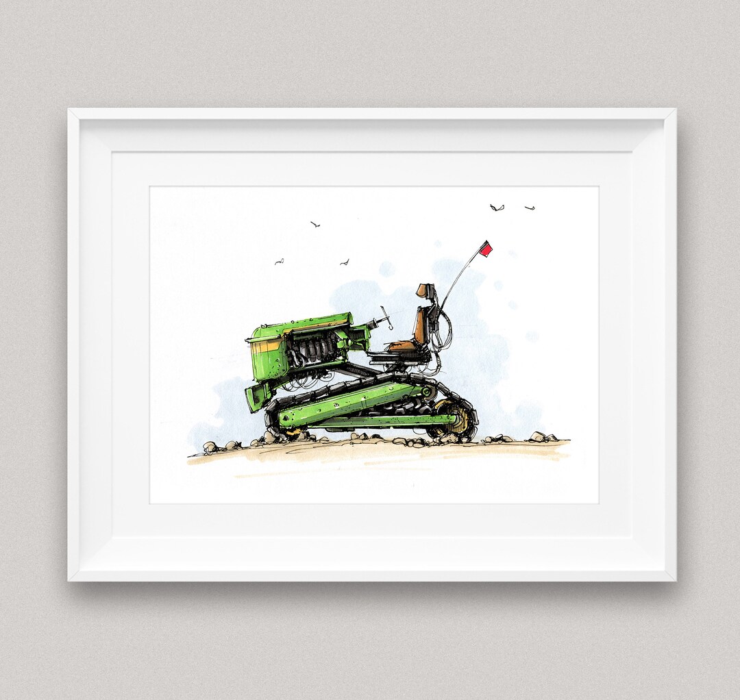 John Deere Tractor, Tractor Poster, Printed Wall Decor, Baby Boy Room ...