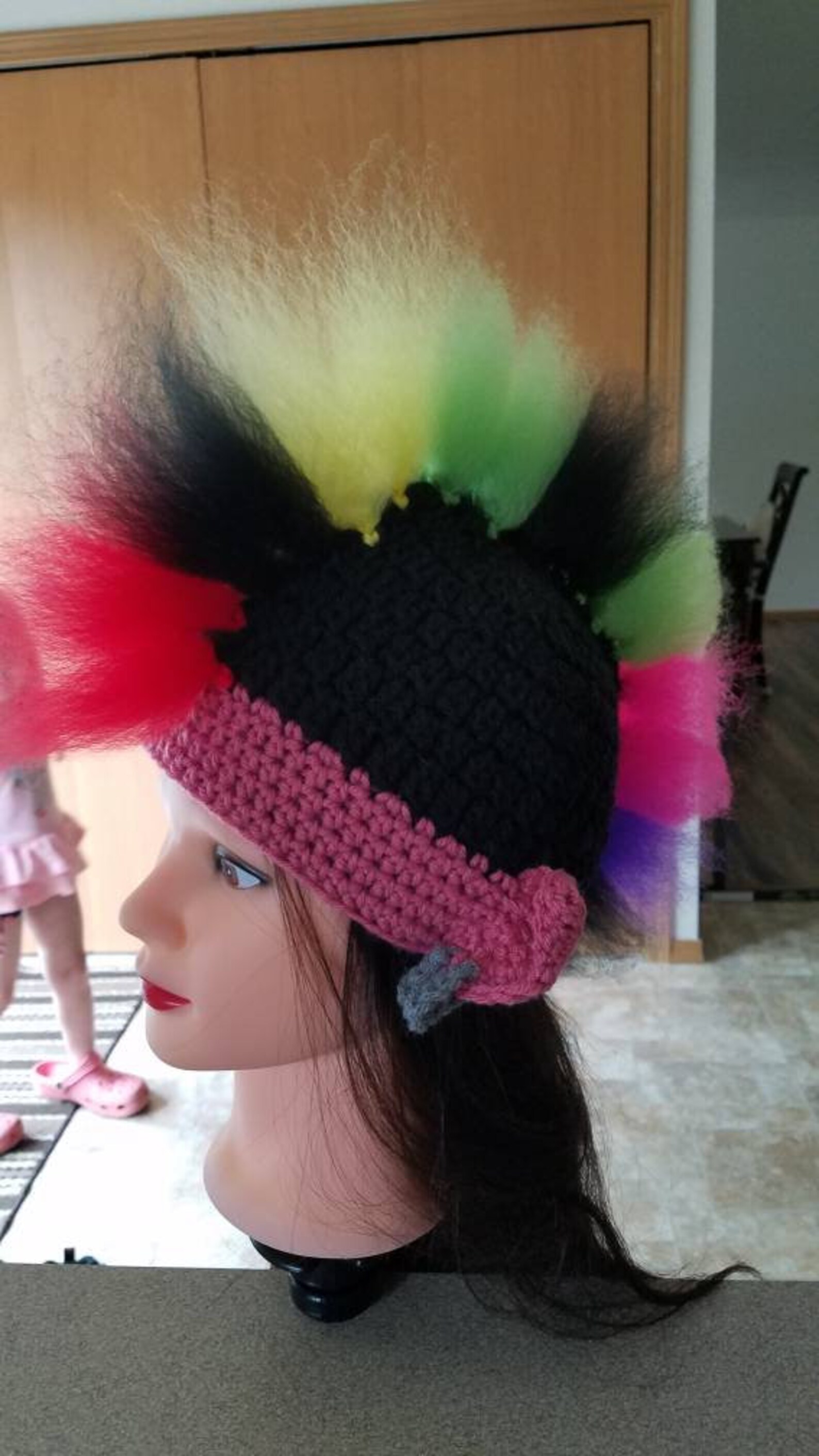 Barb Trolls World Tour Crochet Hat - Etsy