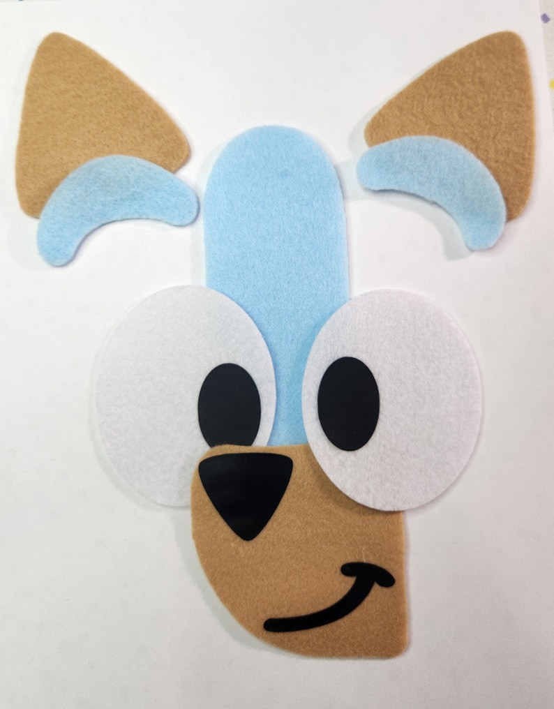 Bluey/ Bingo Character Felt Pieces - Etsy