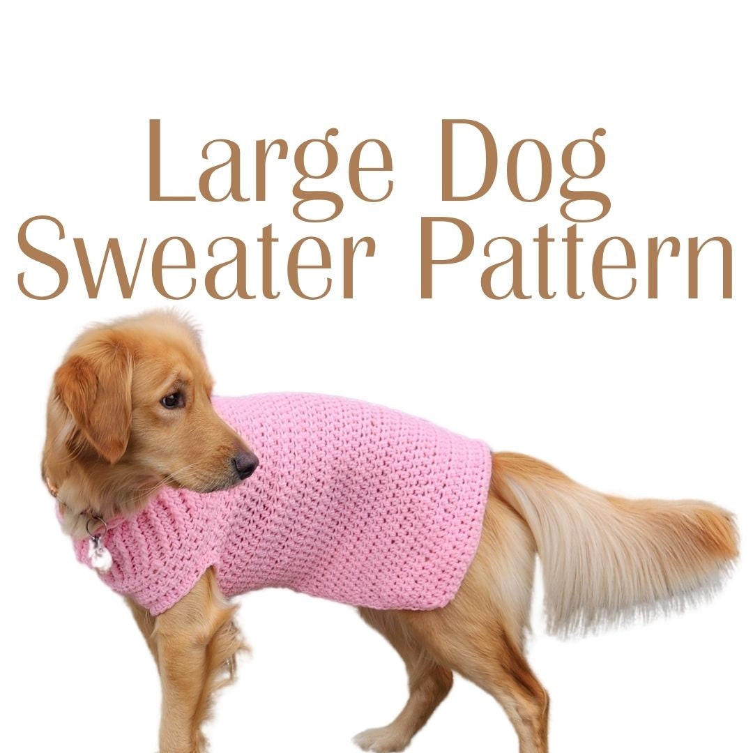 Large Dog Sweater Pattern PDF - Etsy