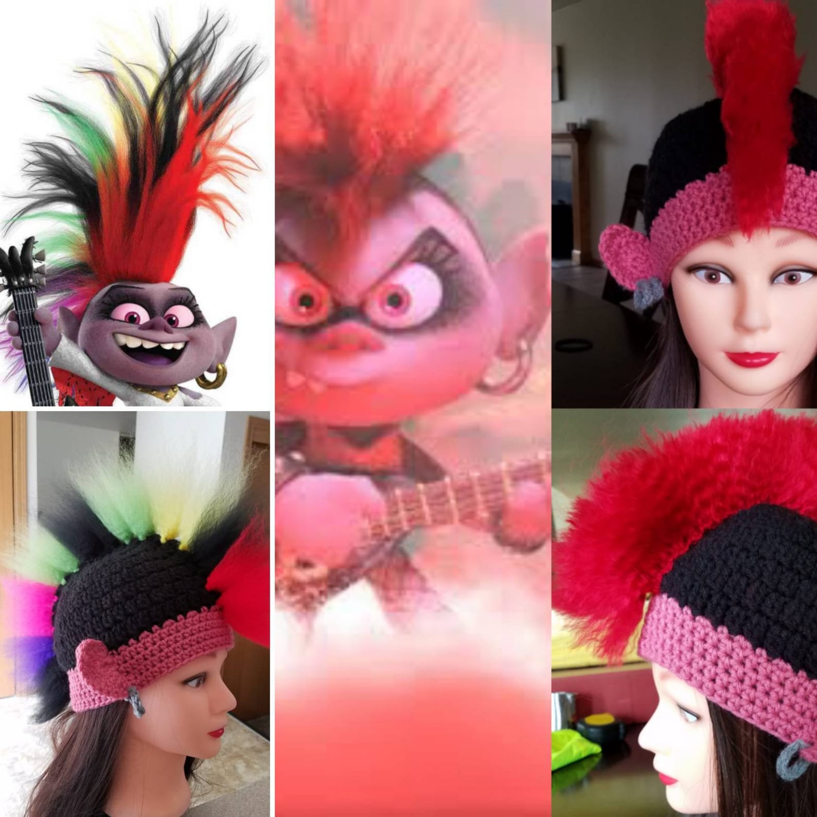 Barb Trolls World Tour Crochet Hat - Etsy