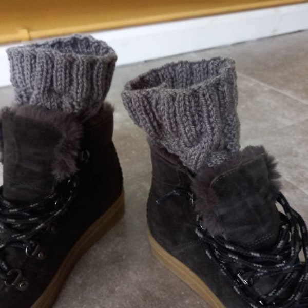 Grey Boot Toppers - Etsy