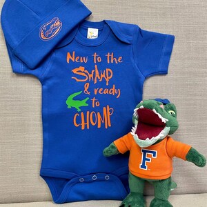 University of Florida Gator Baby Boy Bodysuit and Hat Set | Etsy
