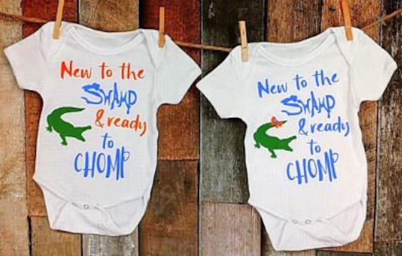 Florida Gator Swamp Chomp UF Baby Bodysuit, Shower Gift - Etsy