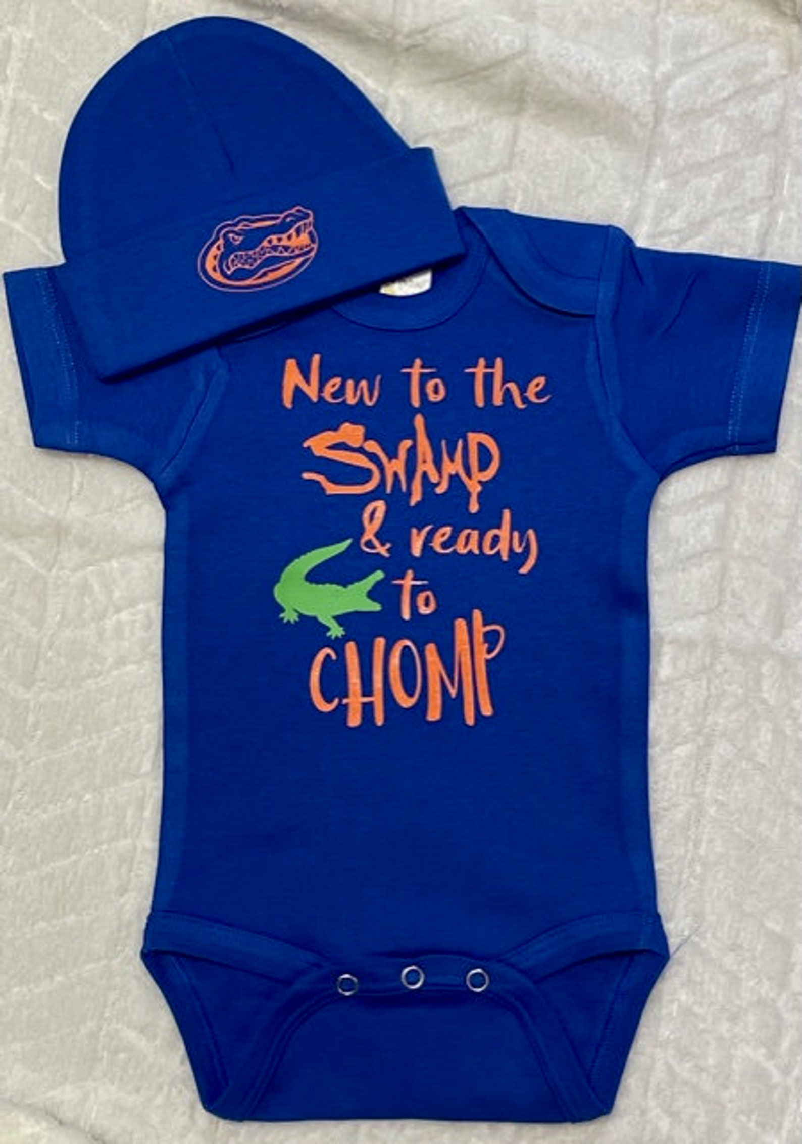 University of Florida Gator Baby Boy Bodysuit and Hat Set - Etsy