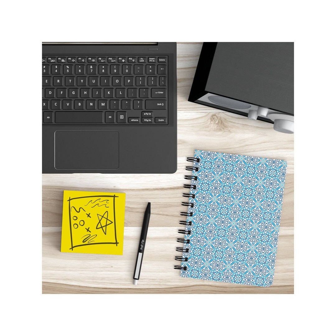 Italian Tile, Notebook, Spiral-bound Notebook, Journaling, Hand-drawn ...