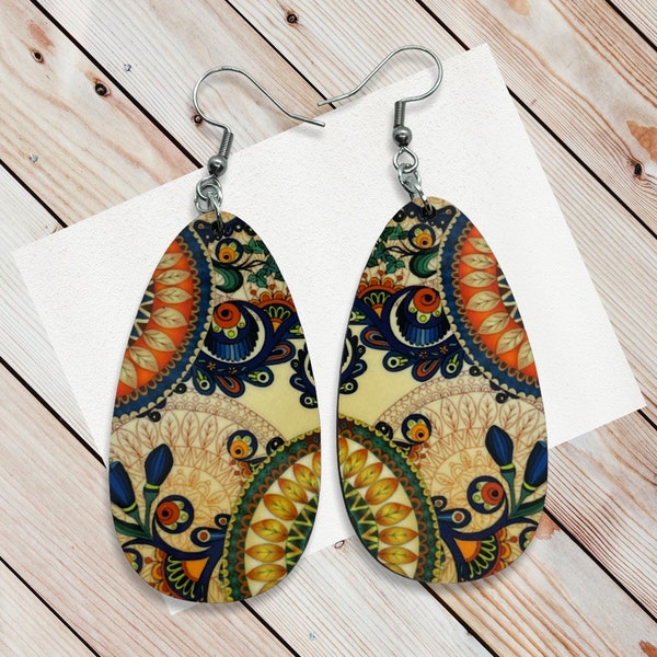 Paisley Earrings - Etsy