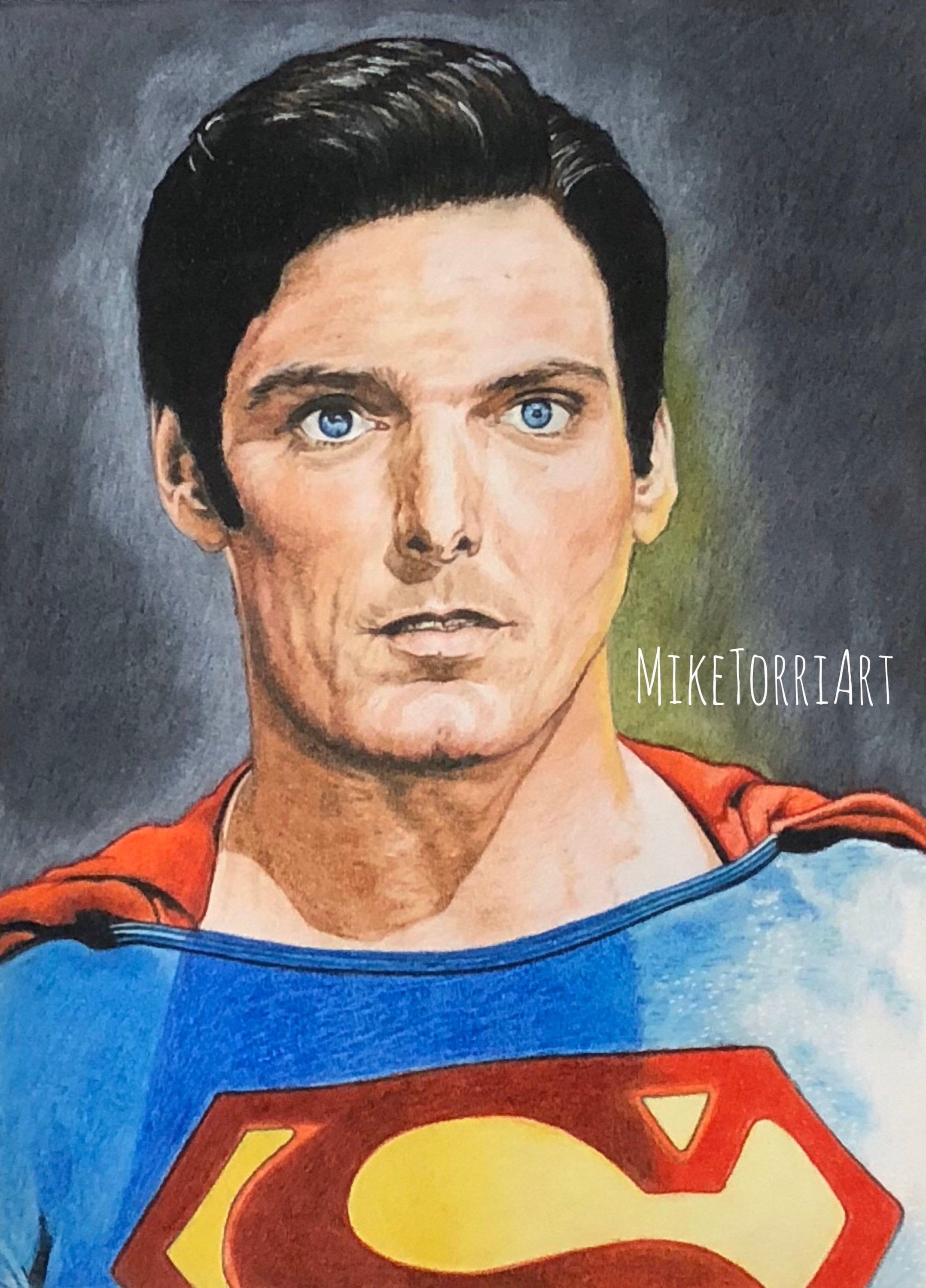 Superman Drawing In Color