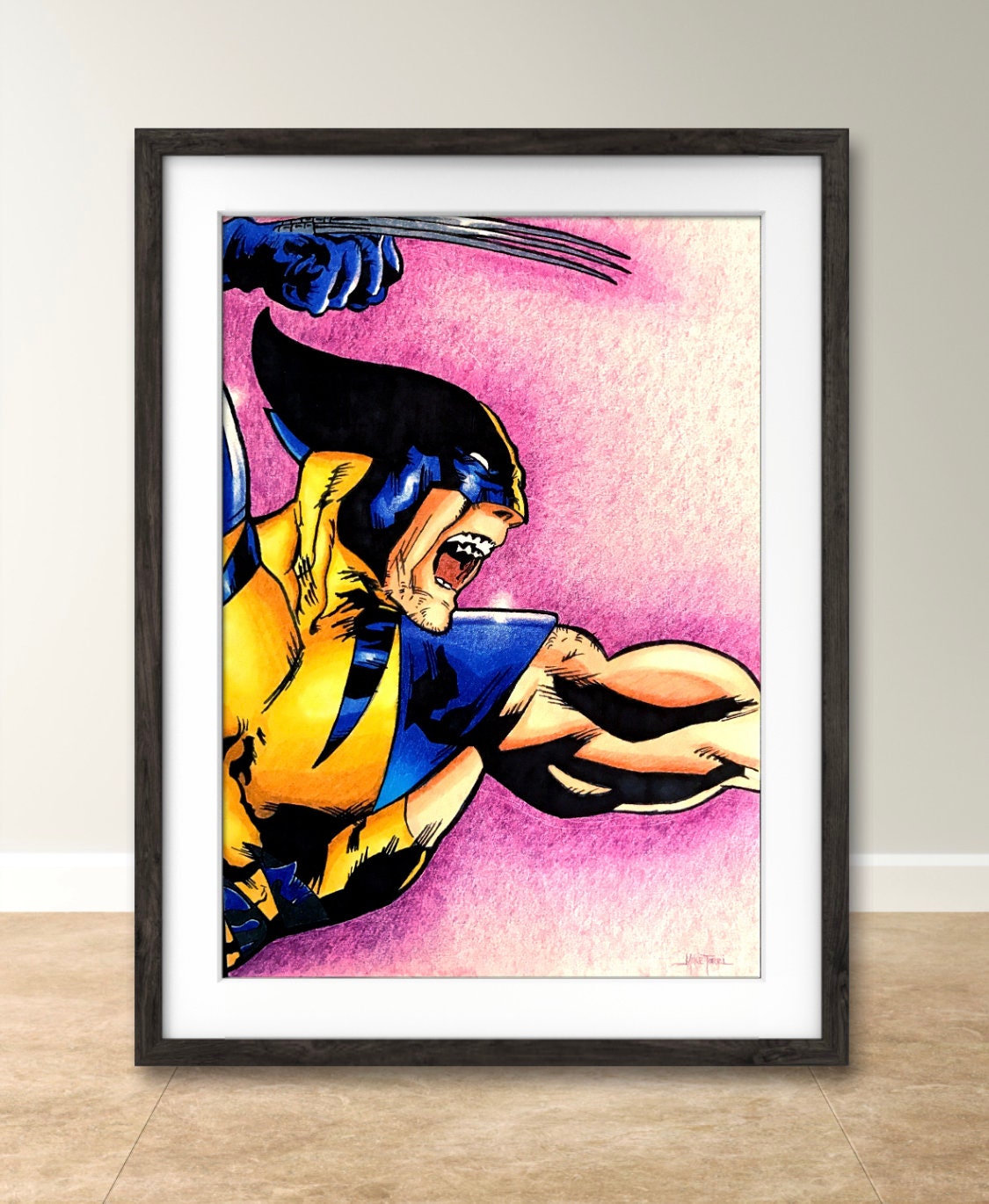 Wolverine Color Pencil Print - Etsy