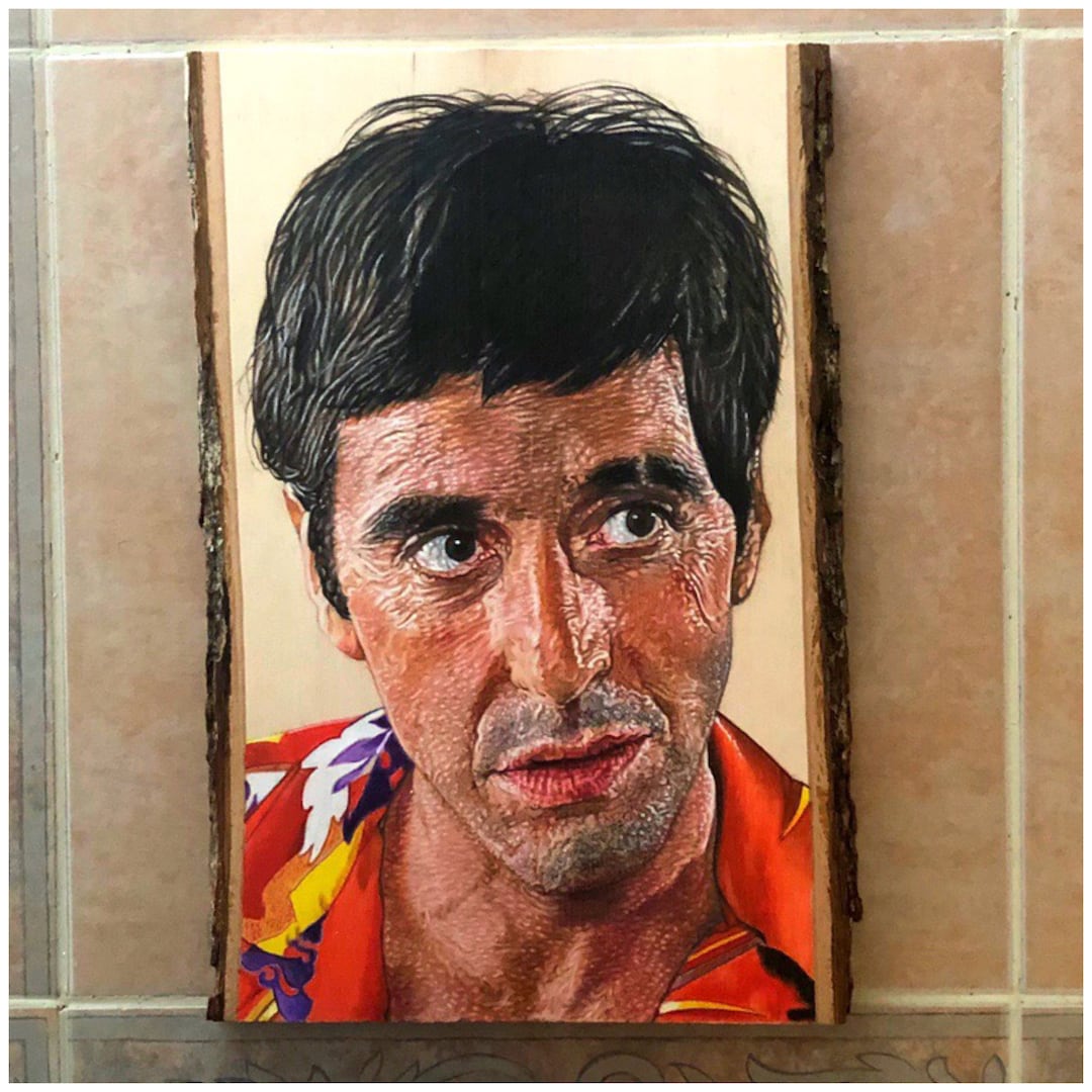 SOLD OUT!! - Tony Montana - Al Pacino Scarface Color Pencil Drawing on ...