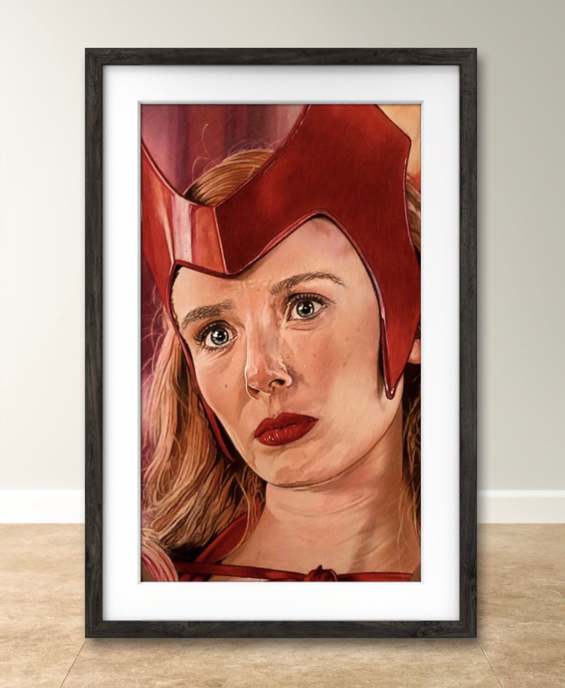 Wanda Maximoff the Scarlet Witch From Wandavision Elizabeth Olsen Color ...