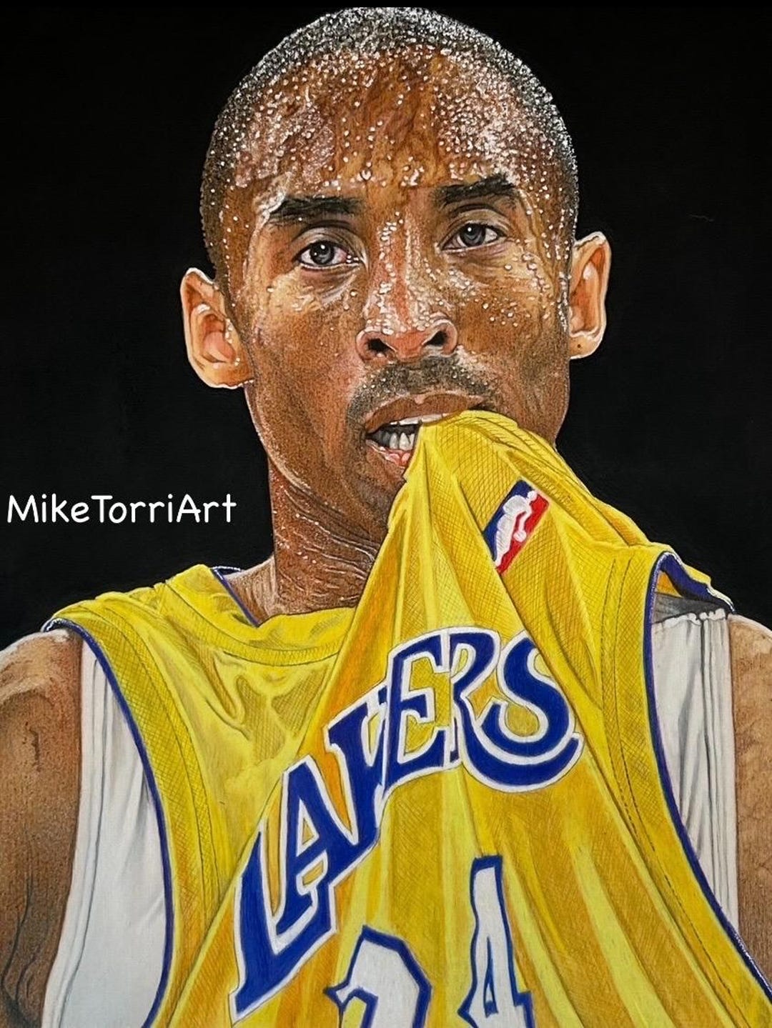 KOBE BRYANT - Color Pencil Drawing Print. - Etsy