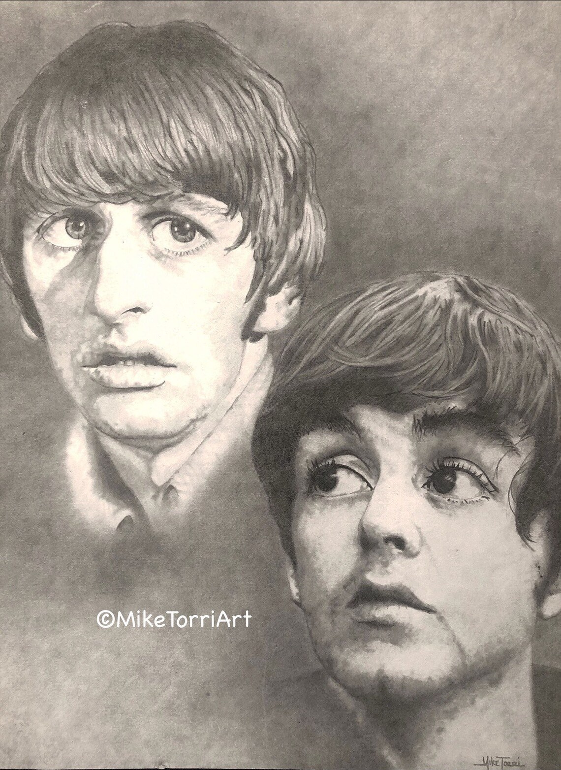 Beatles Pencil Drawing Print - Etsy