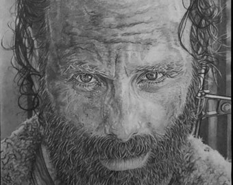 Rick Grimes Drawing - Etsy