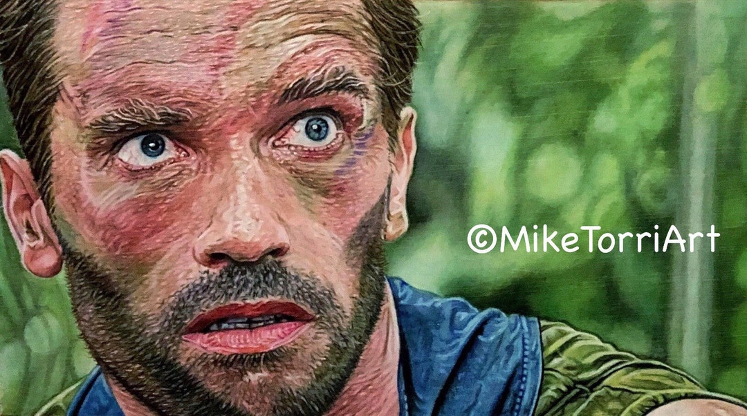 Dutch Schaefer - Arnold Schwarzenegger Predator Color Pencil Drawing ...