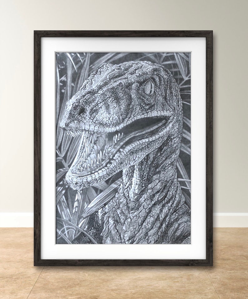Raptor Pencil Drawing Print - Etsy