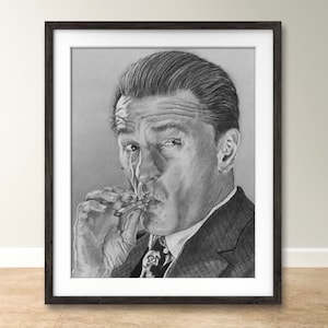 GOODFELLAS Robert Deniro Pencil Drawing Print - Etsy