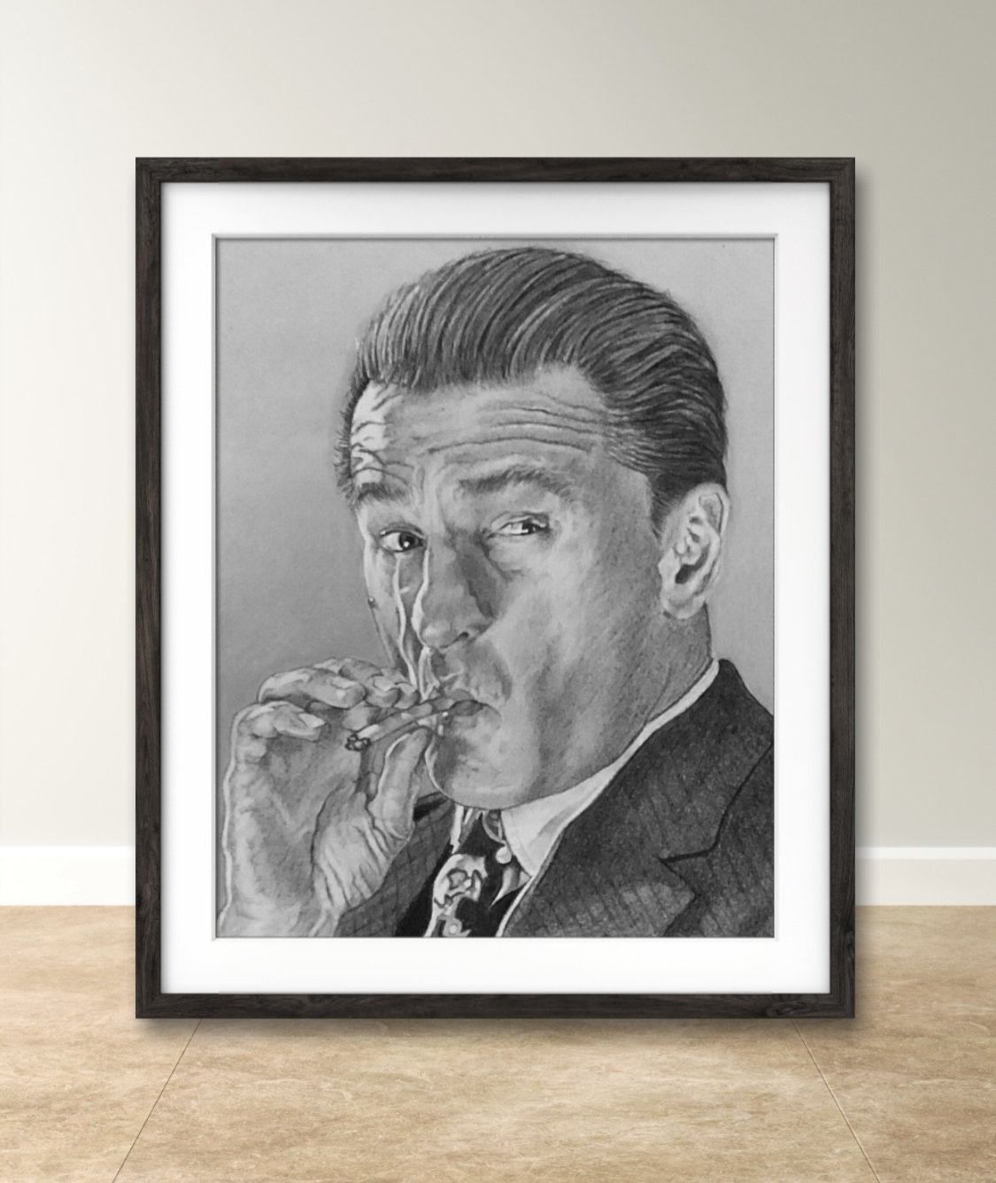 GOODFELLAS Robert Deniro Pencil Drawing Print - Etsy